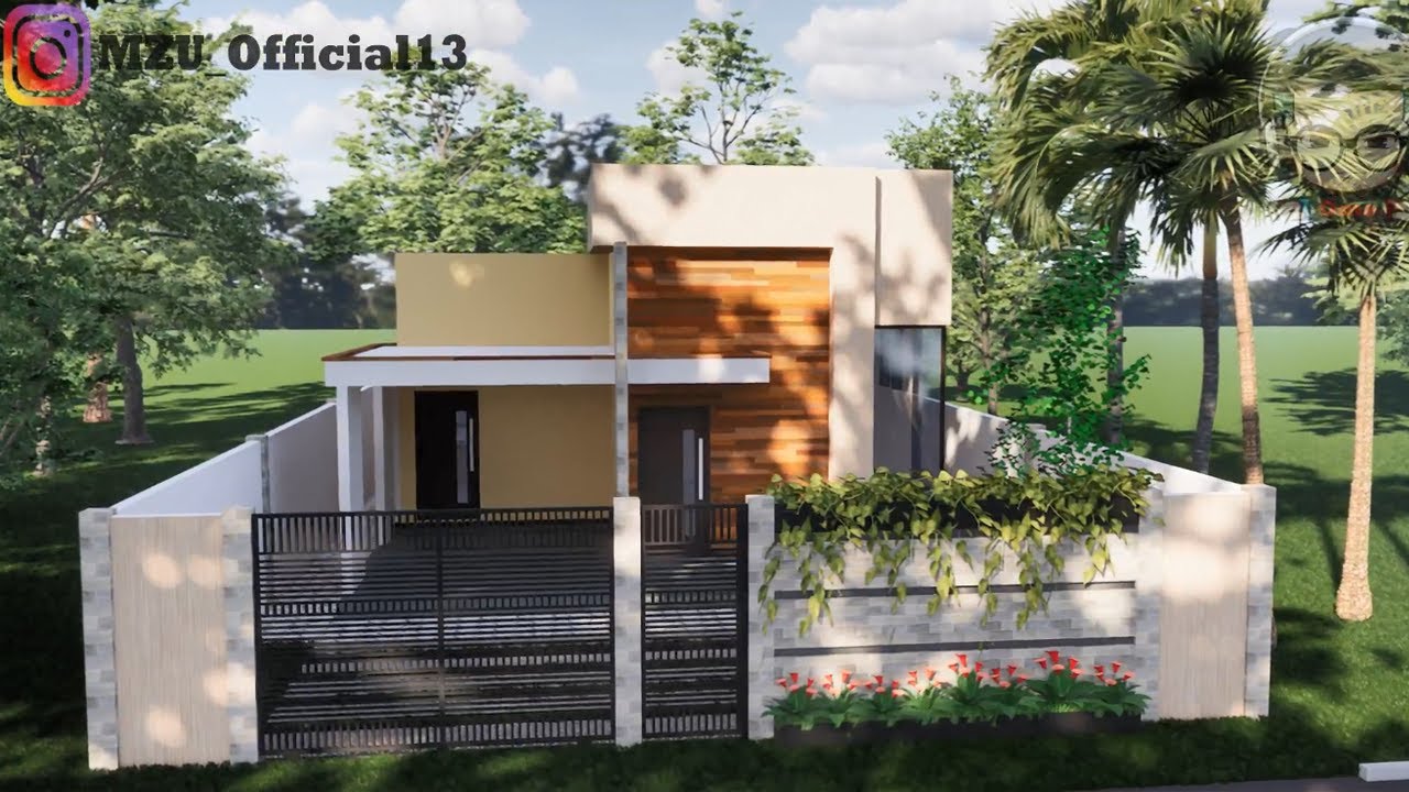Modern House Design 7x10 Meters - YouTube