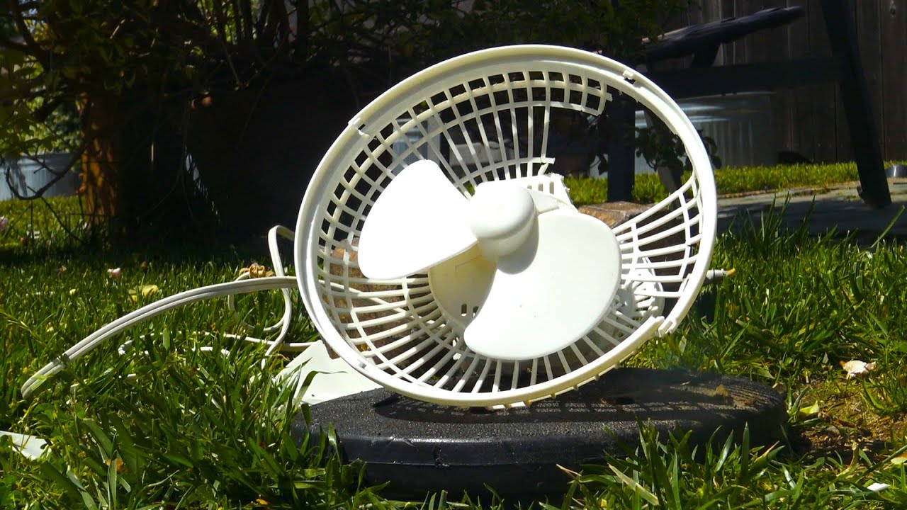 Aries Desk Fan Destruction - YouTube