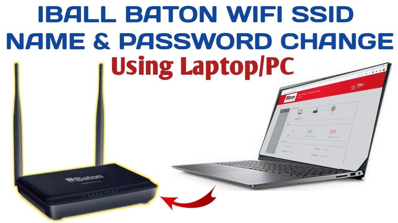 Change IBall Baton Wifi Name And Password Using PC/Laptop - YouTube