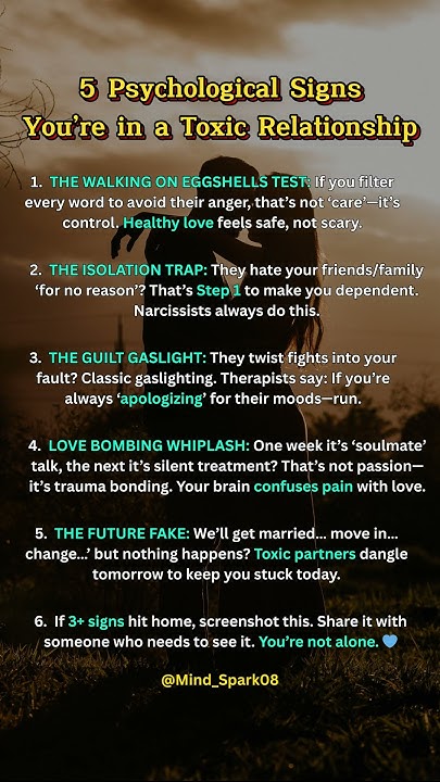 5 Psychological Signs You’re in a Toxic Relationship - YouTube