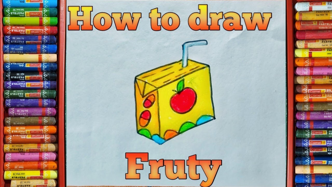 How to draw fruity || easy fruity drawing stap by stap #drawing - YouTube