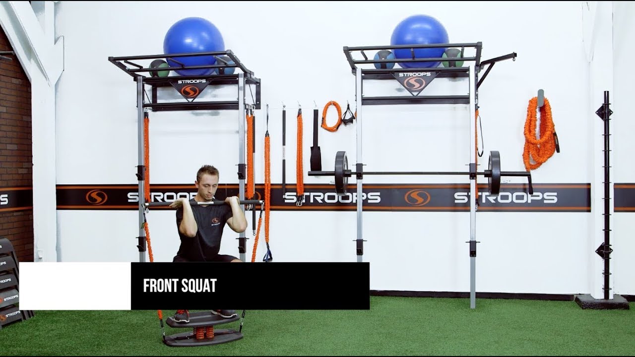 Front Squat | StrongStrap By Stroops For StrongBoard - YouTube