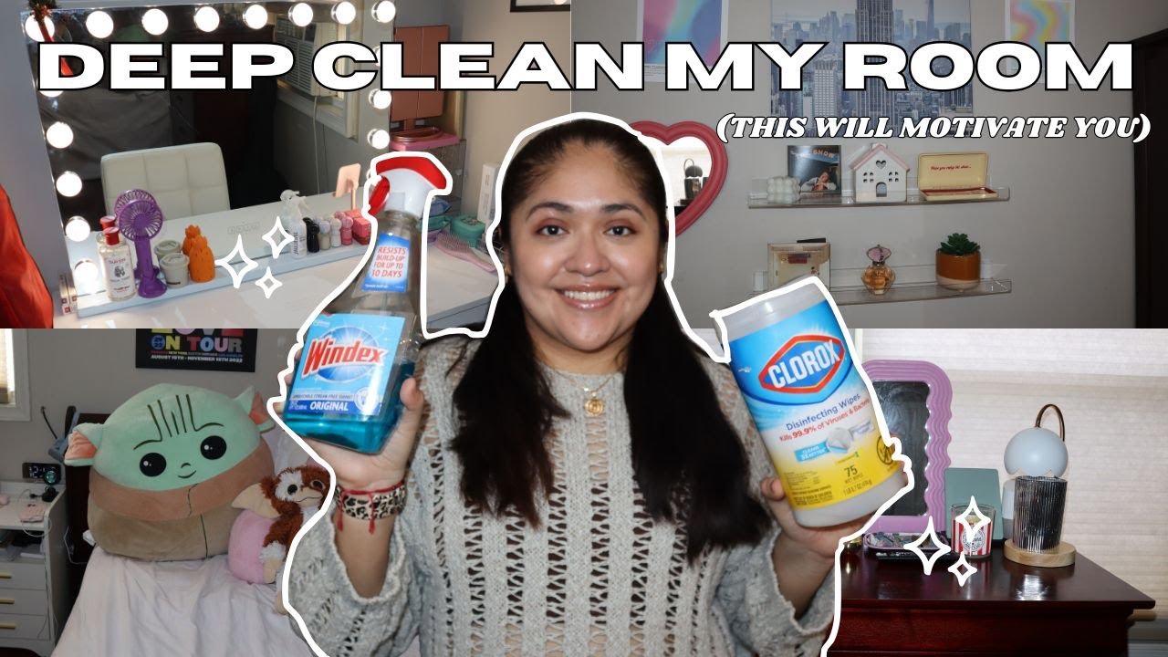 DEEP CLEAN MY ROOM WITH ME *this will motivate you* - YouTube