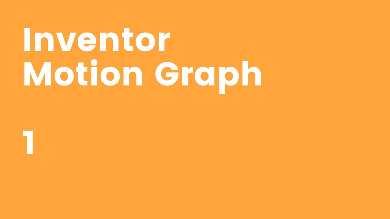 Inventor Motion Graph one - YouTube