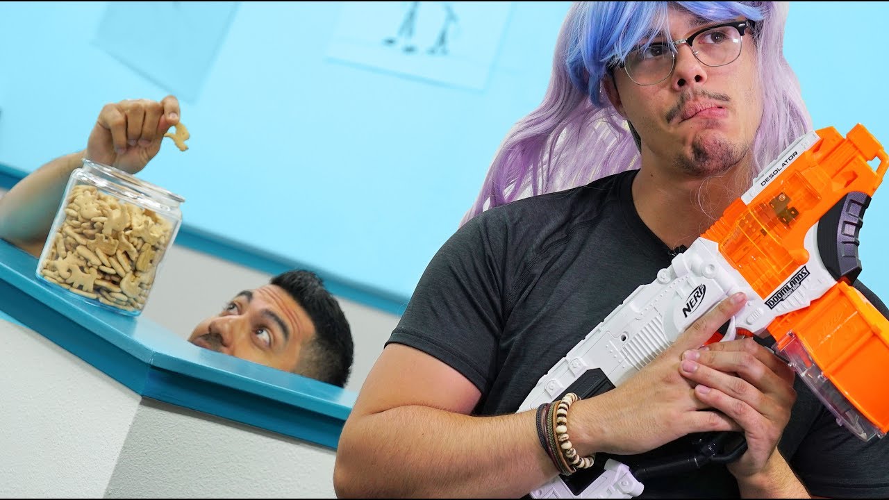 NERF Baby Battle Challenge! - YouTube