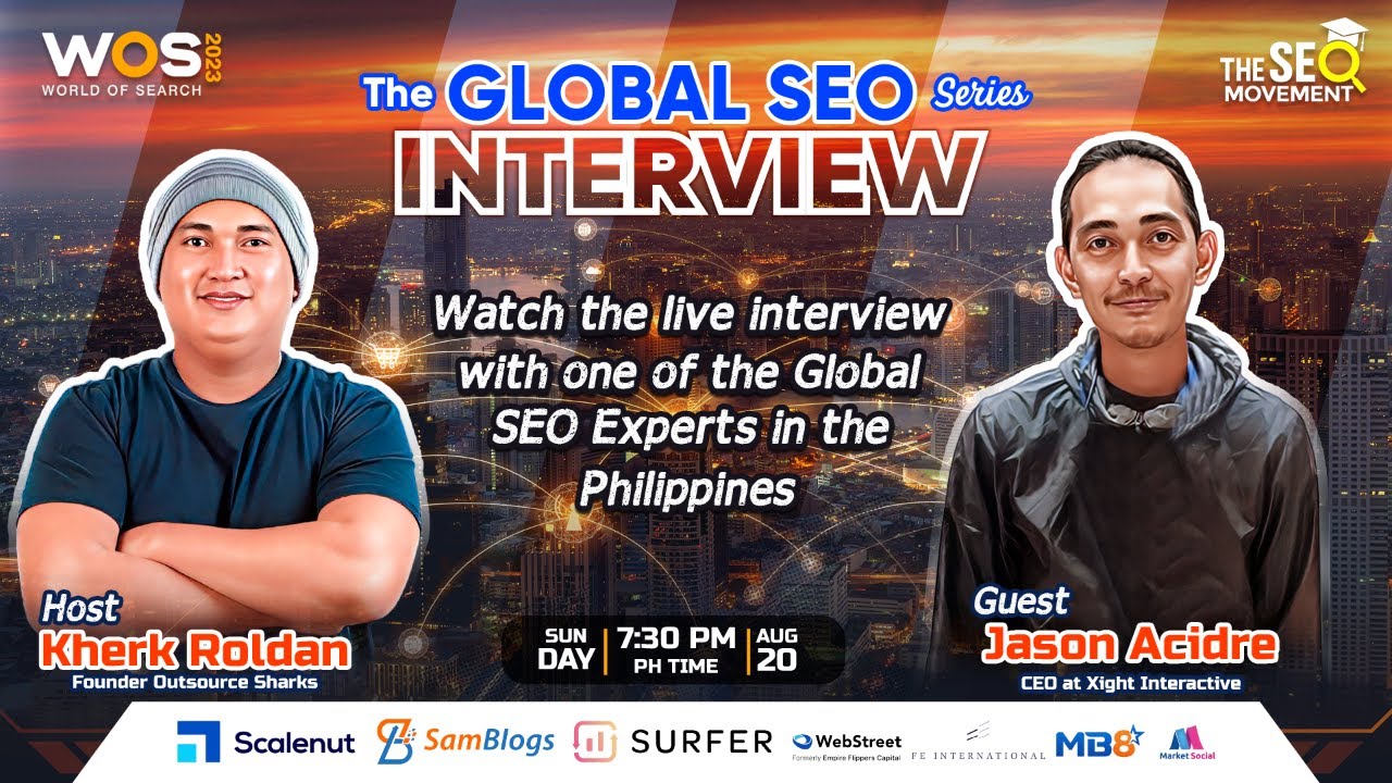 🎙️ Global SEO Interview with the Mastermind, Jason Acidre! 🌟 - YouTube