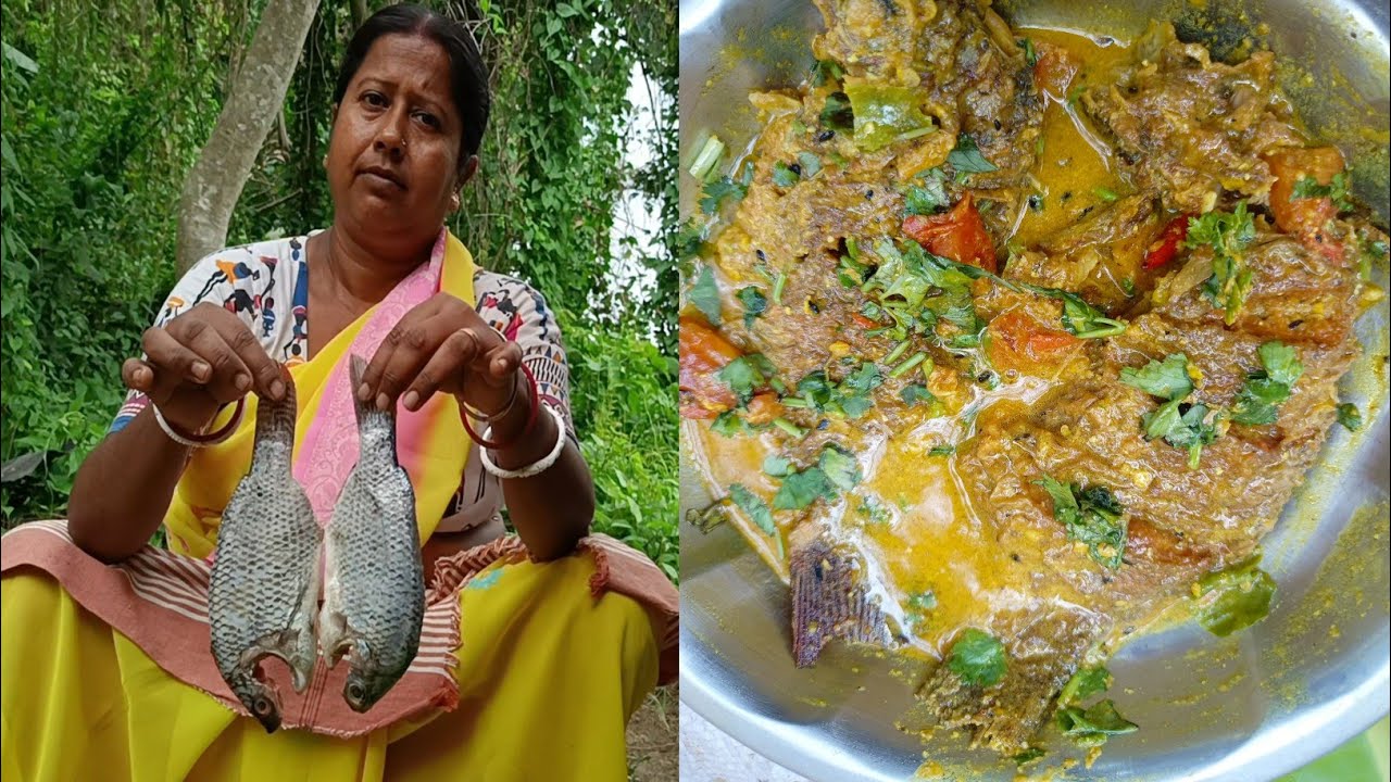 Telapia Macher Teljhal / Jilabi Fish Curry / Fish Curry Recipe @Village ...