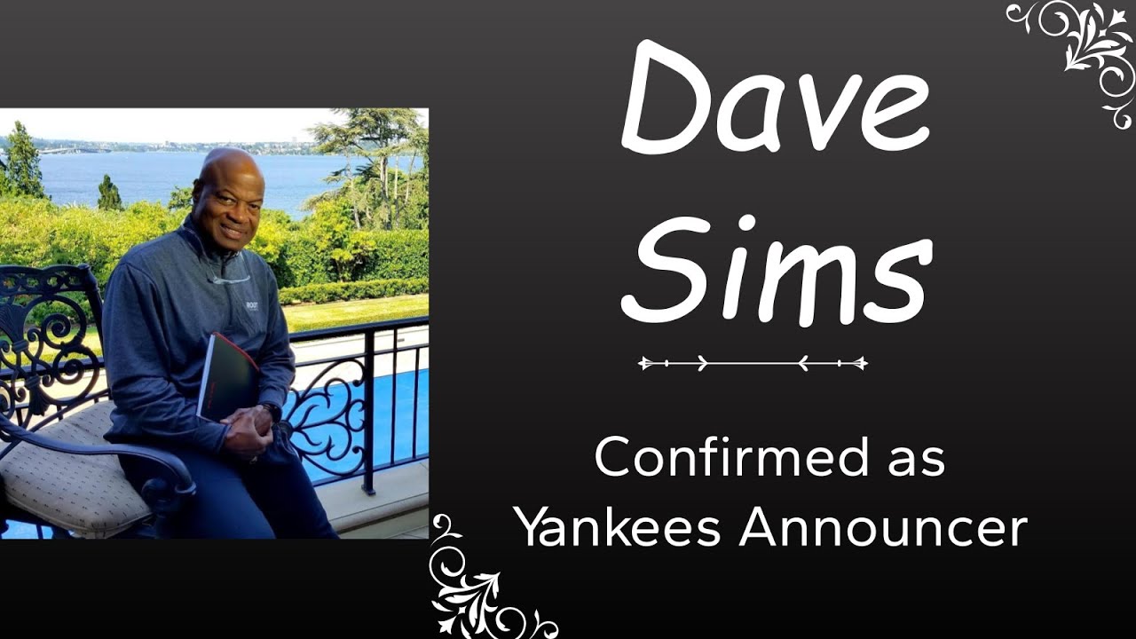 Dave Sims - Confirmed as the new Yankees announcer for WFAN. - YouTube