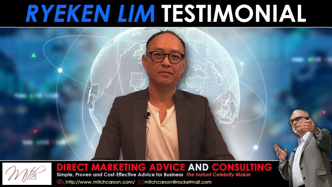 Ryeken Lim Testimonial for Mitch Carson | Public Speaker - YouTube