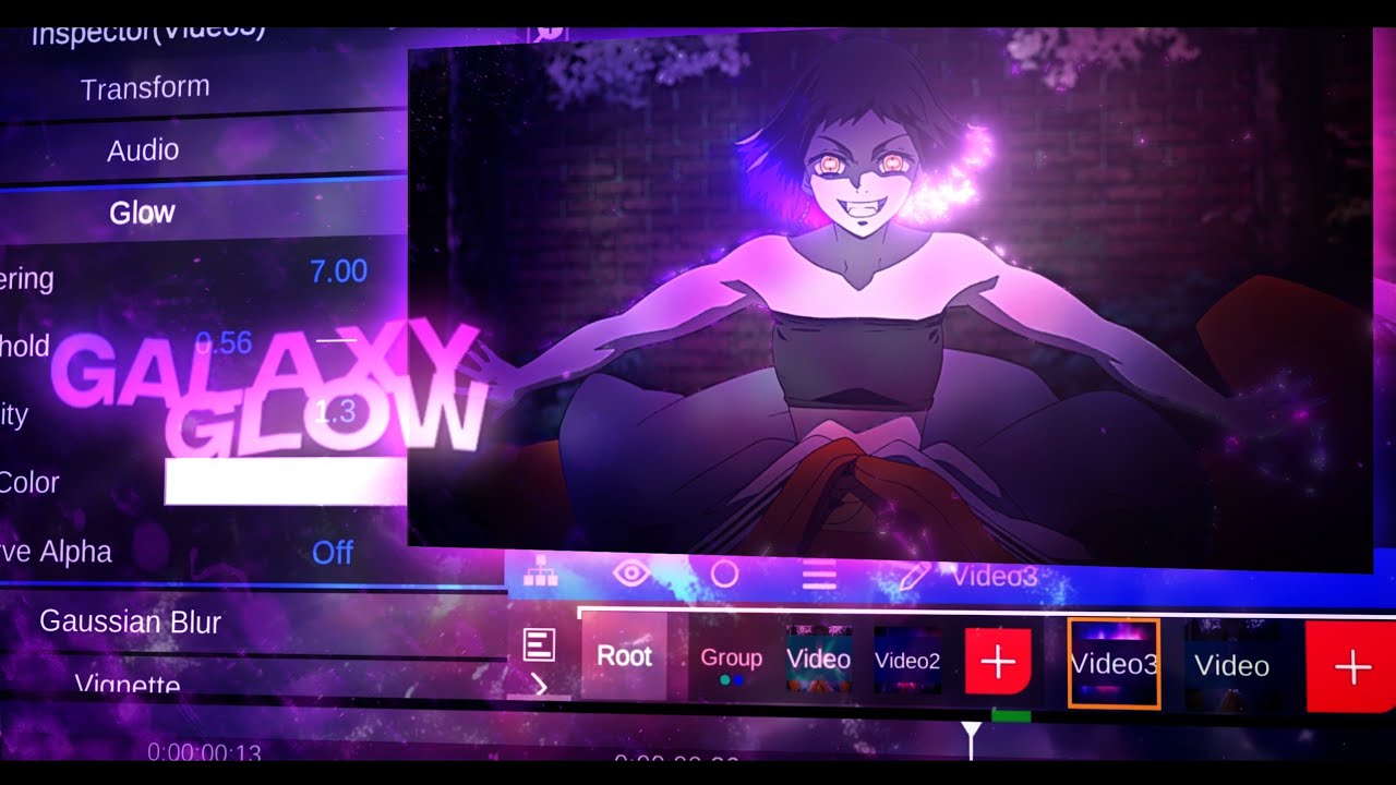 Galaxy Glow in Android/ios | Tutorial 「 amv/edit」 - YouTube