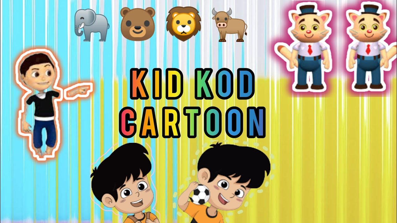 KID CARTOON WILD ANIMALS RACE| KID KOD CARTOON| FOR KIDS - YouTube