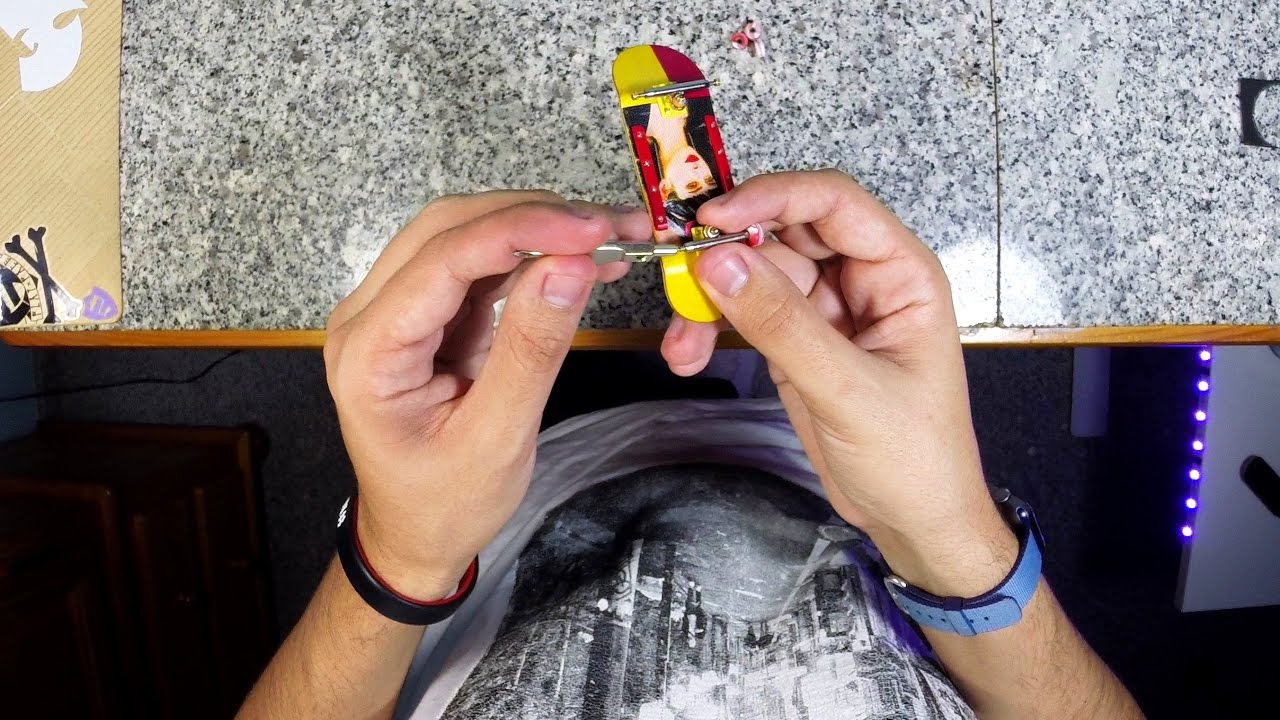 New fingerboard deck setup + Raw test - YouTube