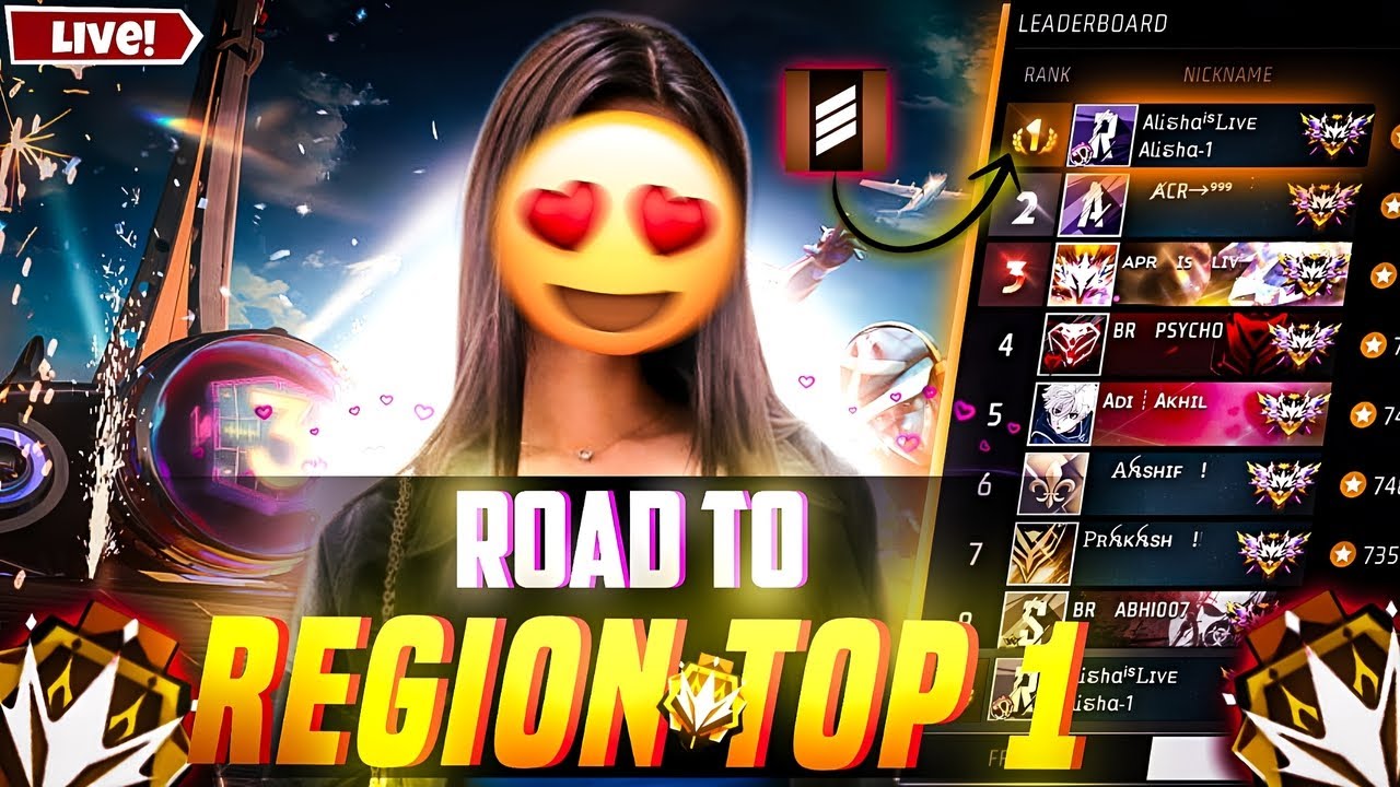 New Grandmaster Top 1 Pushpa V Badge Lobby ♥️ Ff Live ️ Free Fire Live ...