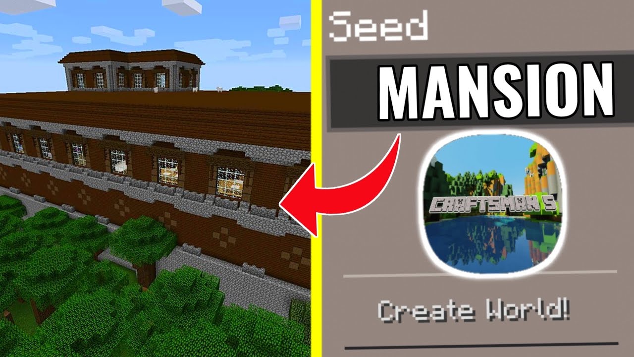 Best WOODLAND MANSION Seed For CRAFTSMAN 5 !!!! | Craftsman Seeds - YouTube