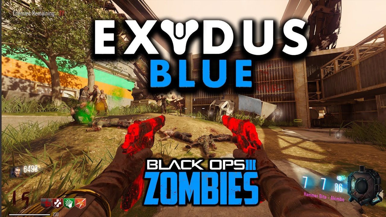 Destiny 2 EXODUS BLUE in BO3 Custom Zombies - YouTube