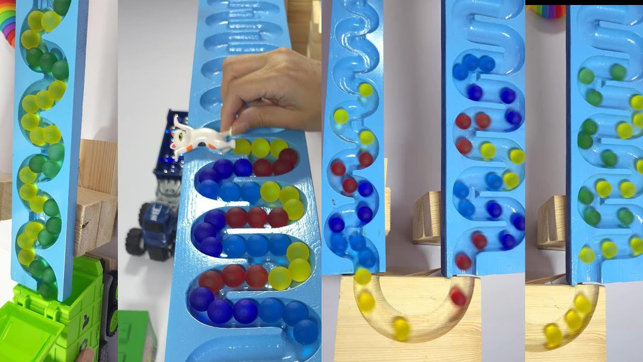 Marble Run 😍😇🤠 Satisfying Slope Glass - YouTube