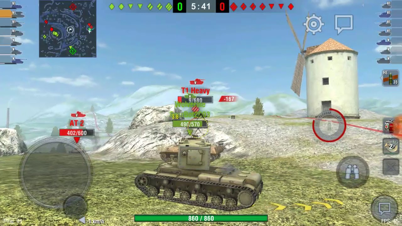 World of tanks blitz Kv2 - YouTube