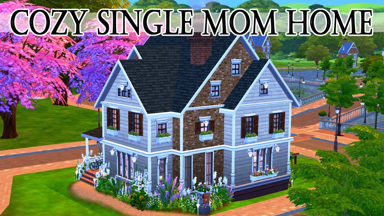 Cozy Single Mom Home | The Sims 4 Speed Build - YouTube