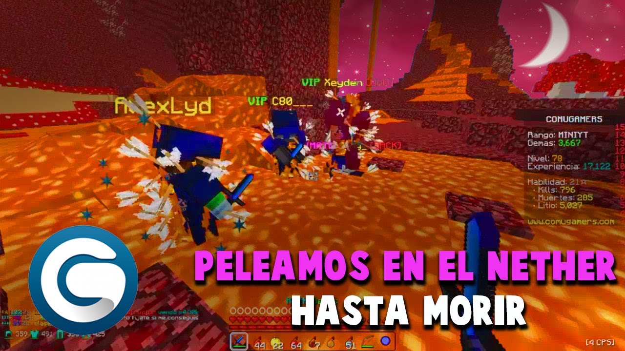 PvPeando en el NETHER ComuGamers - YouTube