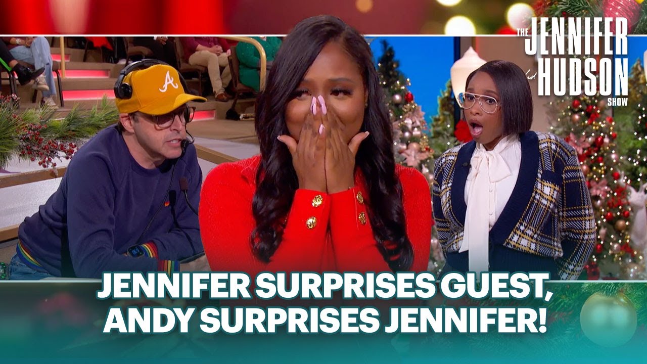 Double Surprise! Jennifer Hudson Stuns Guest, and Andy Shocks Jennifer ...
