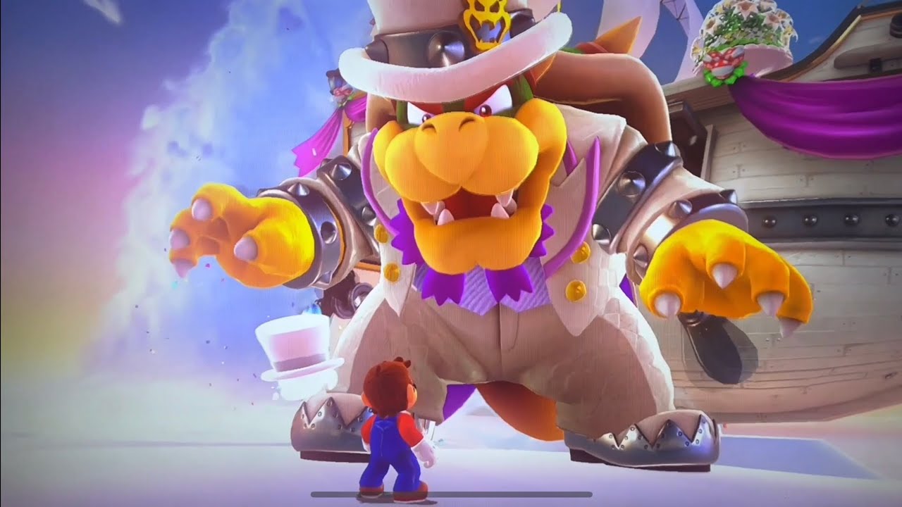Mario Vs Bowser. Super Mario Odyssey clips & Battles. Nintendo Switch ...