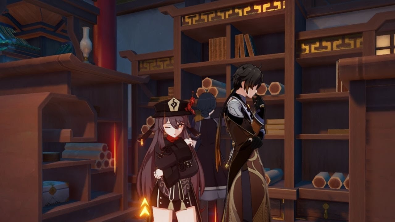 Zhongli visits the book house and talks about books and their history ...