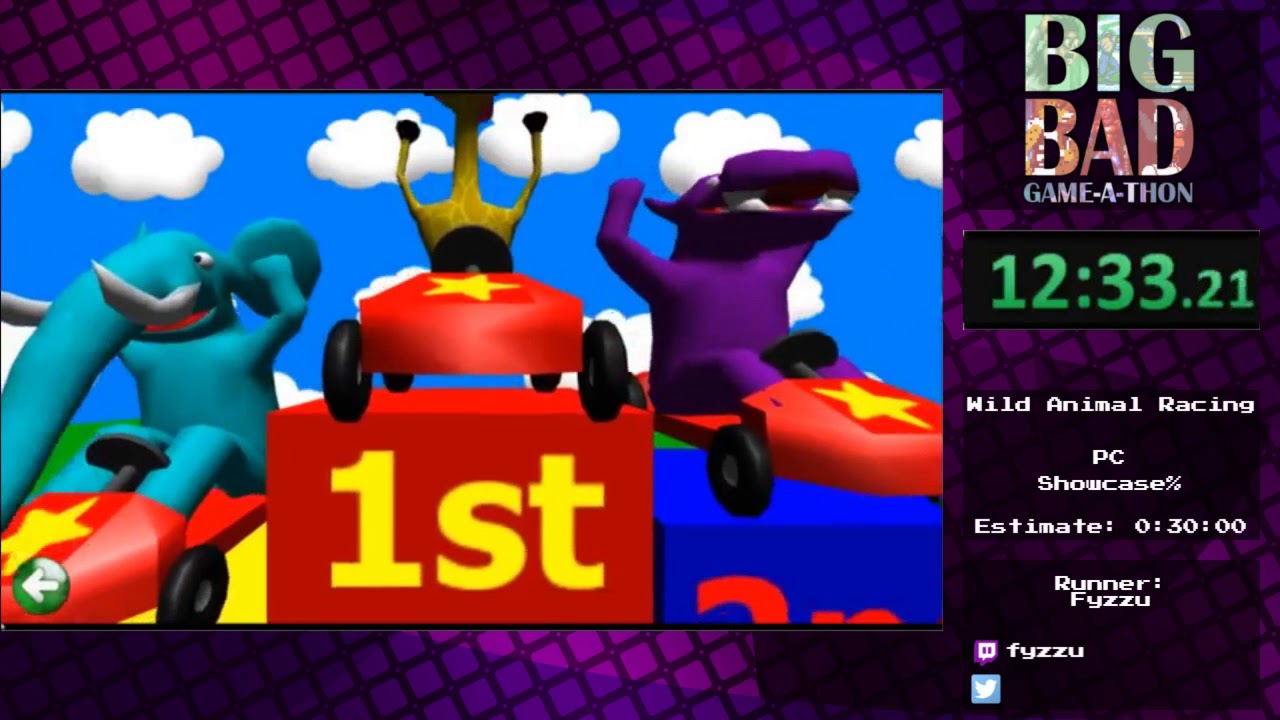 Big Bad Game-a-thon 2017 - Wild Animal Racing by Fyzzu - YouTube