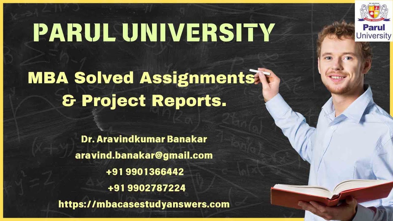 PARUL UNIVERSITY – MBA - Information Systems for Business Solved Assignments - YouTube