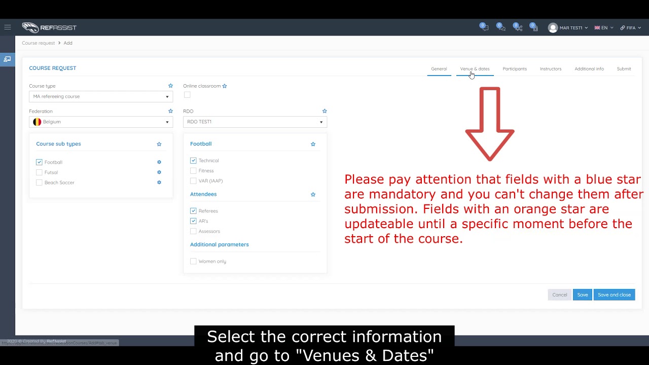How to complete the general information of a course - YouTube