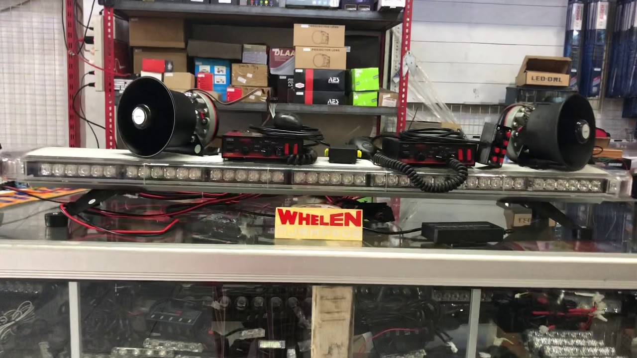 Rotator 8401 slim + sirine senken ic whelen jumper motor dan mobil ...