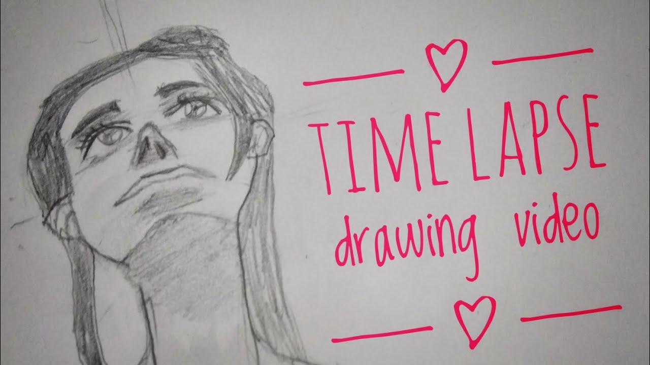 how to draw girl time lapse drawing - YouTube