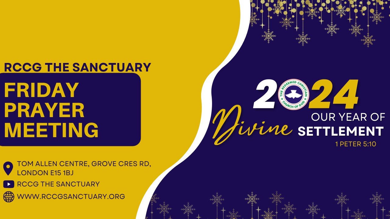 Friday Prayer Meeting | RCCG The Sanctuary - 02/02/2024 - YouTube