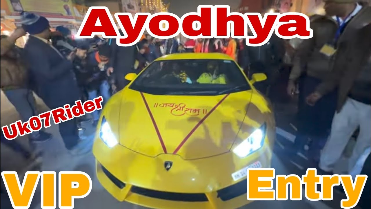 Uk07Rider VIP Entry In Ayodhya Ram Mandir #uk07rider #viral - YouTube