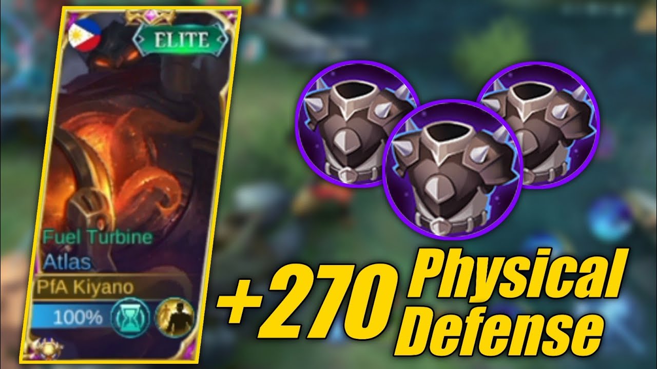 ATLAS 3X BLADE ARMOR "+270 Physical Defense!" I MLBB - YouTube