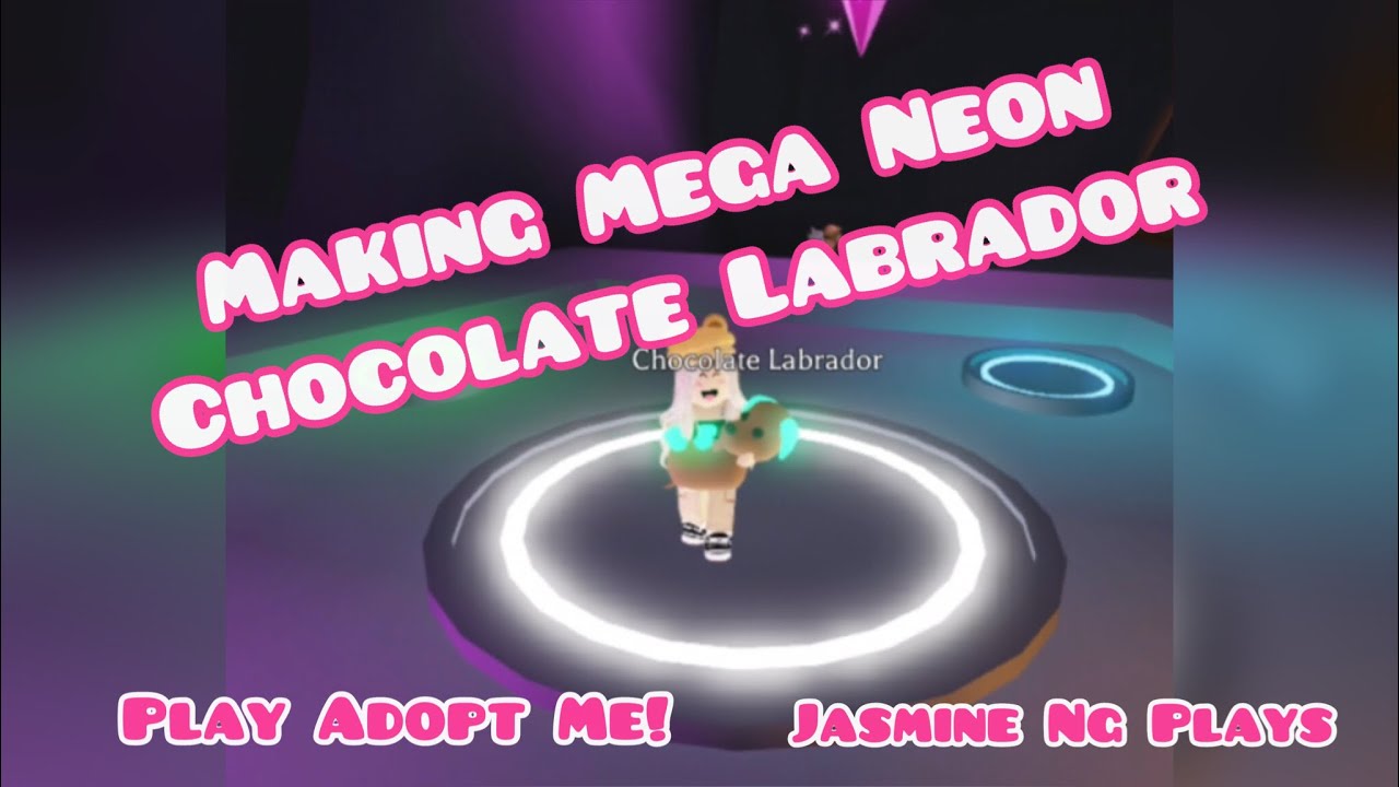 Making a mega neon chocolate labrador - YouTube