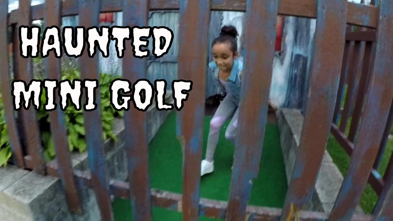 HAUNTED MINI GOLF - HOLE IN ONE- Haunted Trails Mini golf - YouTube