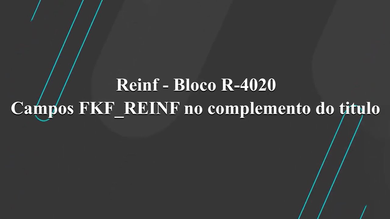 How To | SIGAFIN - REINF Bloco R-4020 Campo FKF_REINF #TOTVS_Backoffice ...
