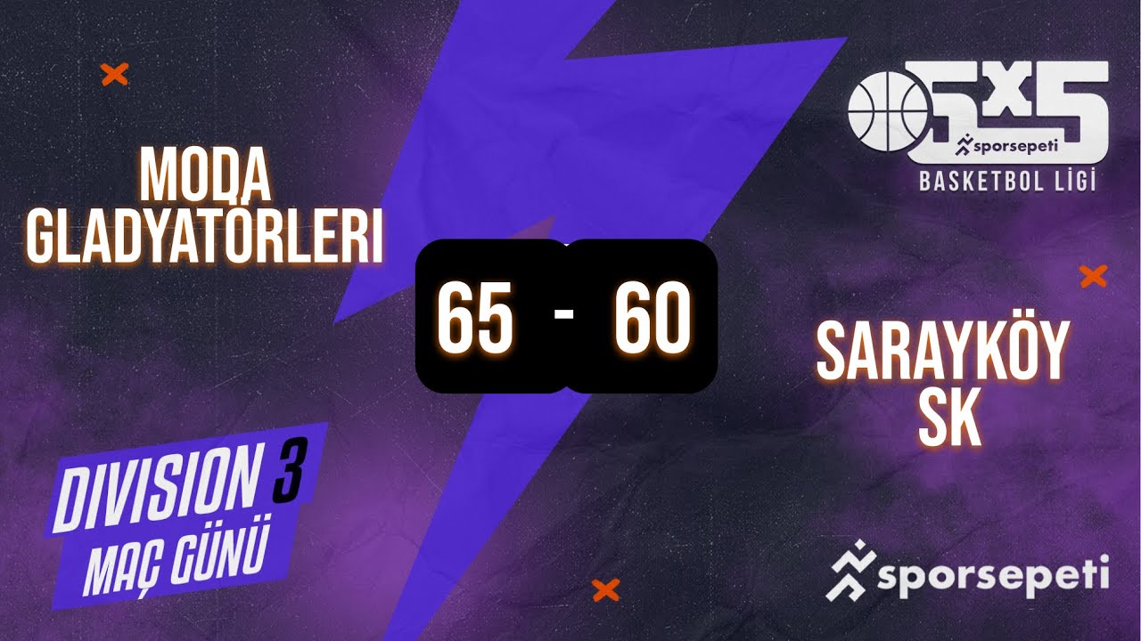 Moda Gladyatörleri - Sarayköy S.K. - Div 3 - Sporsepeti Basketbol Ligi ...