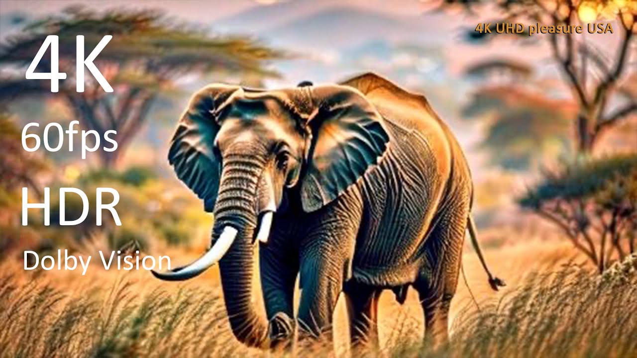 Cinematic picture of animals of the world - 4K HDR 60fps Dolby Vision ...