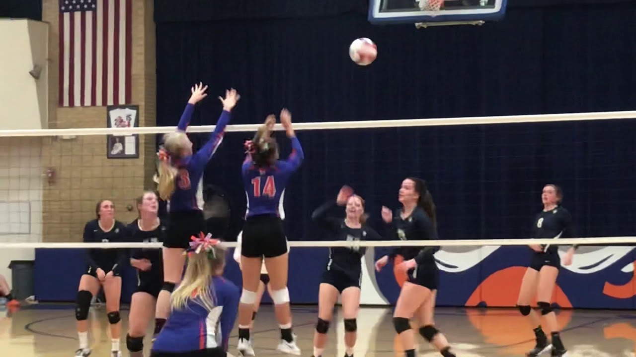 What a set ender Newton’s Renee Probst with the tomahawk spike for the ...