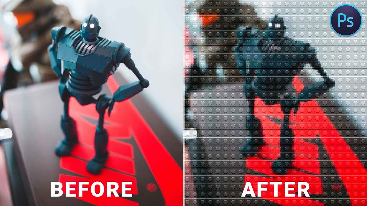 Tutorial Photoshop - Cara Membuat Efek Lego di Photoshop - YouTube