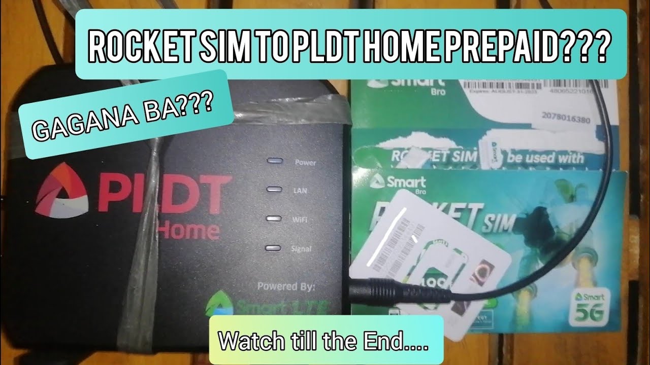 How to insert SMART ROCKET SIM TO PLDT HOME PREPAID WIFI - YouTube
