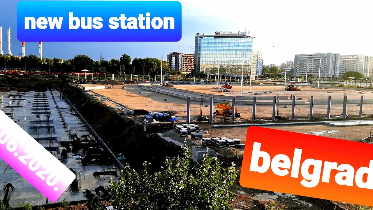 WORK PROGRESSES ON THE NEW BUS STATION ,CONSTRUCTION AND OTHER - YouTube