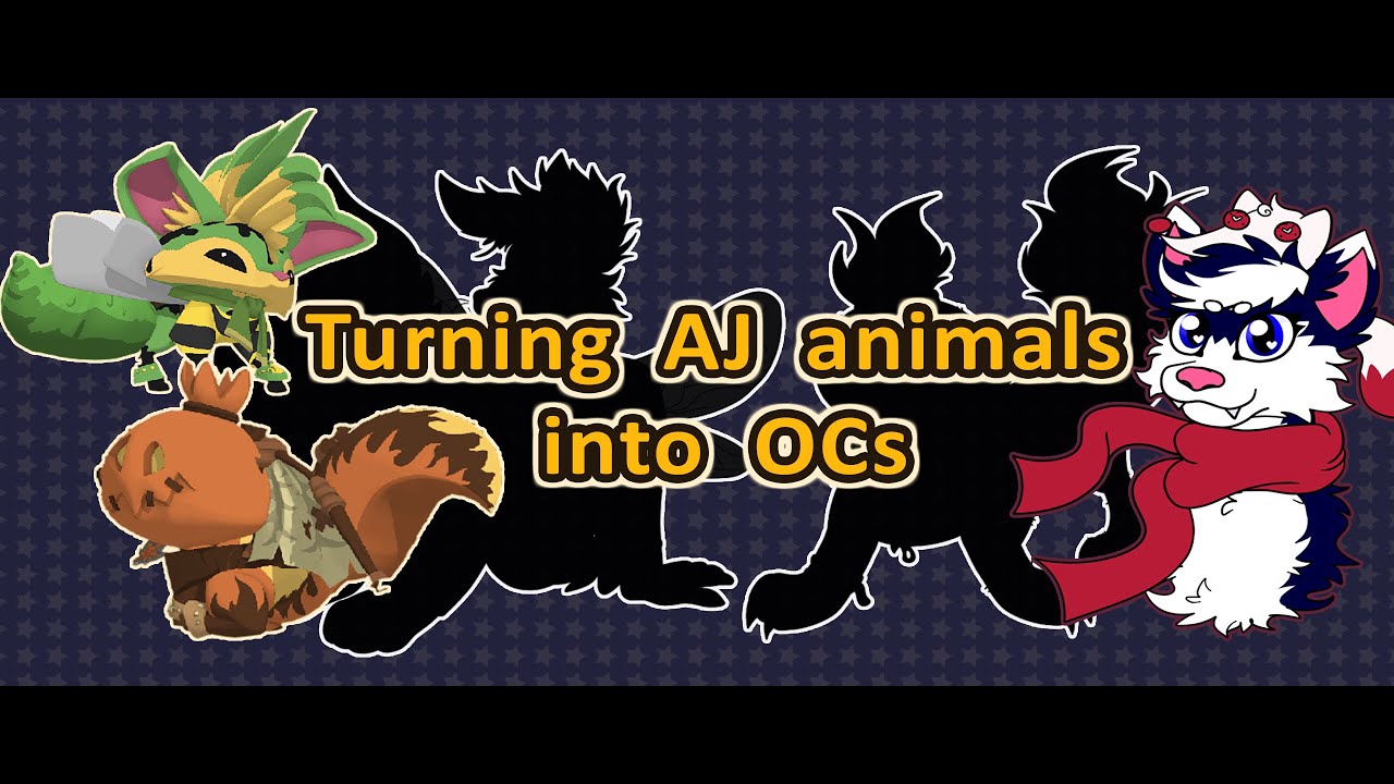 Redesigning Animal Jam Characters Into OCs - YouTube
