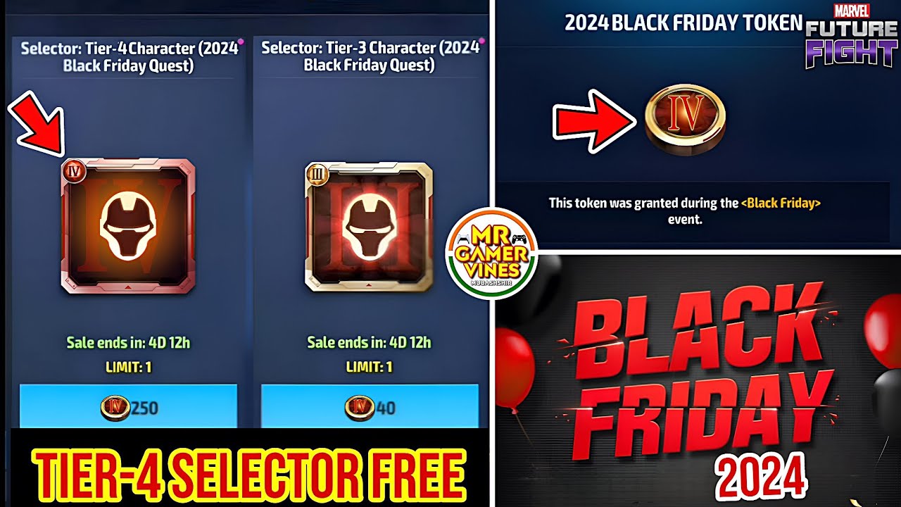 🤨 Tier-4 Selector Free?? On Black Friday 2024 | Event Quest Or New ...