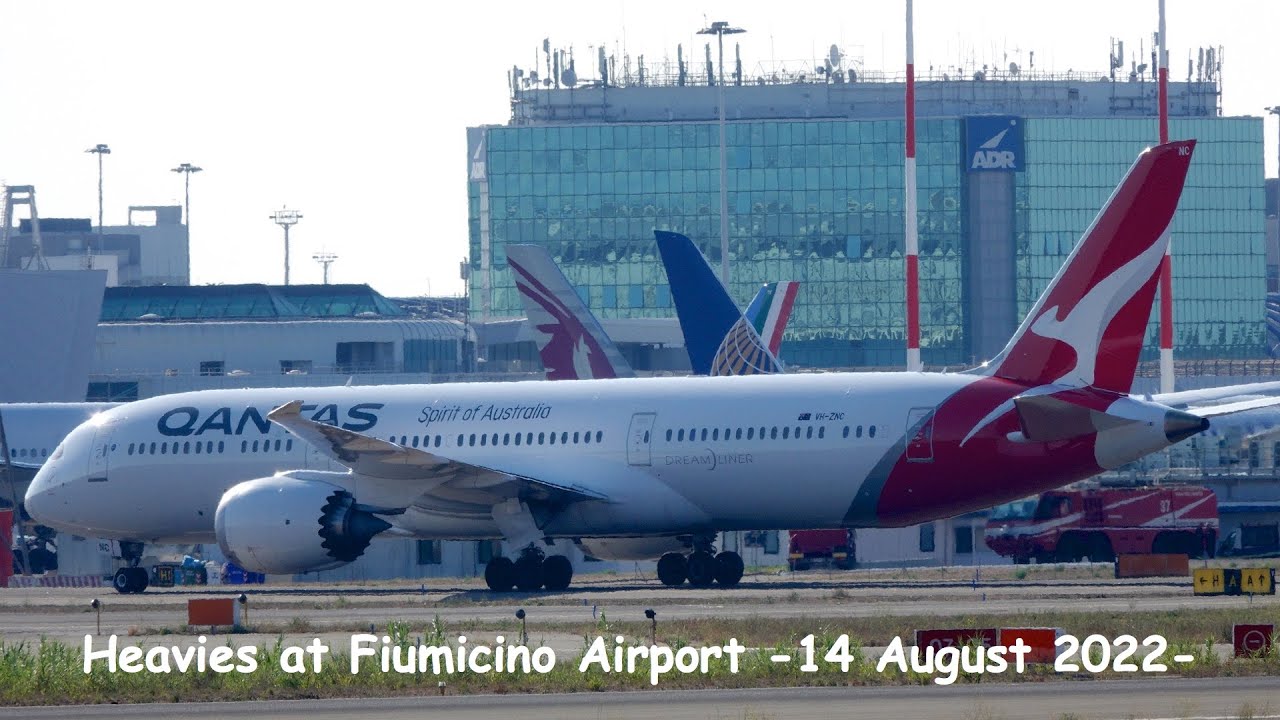 Intercontinental traffic at Fiumicino Airport (FCO/LIRF) -14 August ...