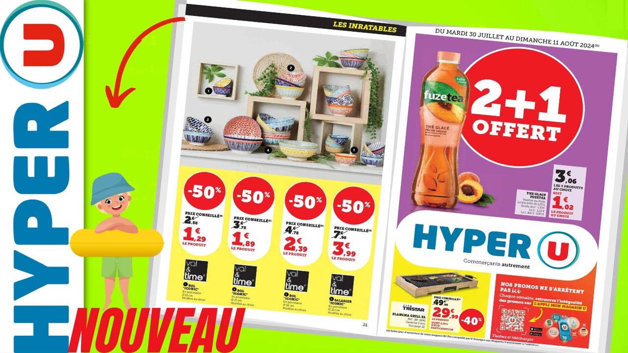catalogue HYPER U du 30 juillet au 11 août 2024 ⚠️ Arrivage - FRANCE ...