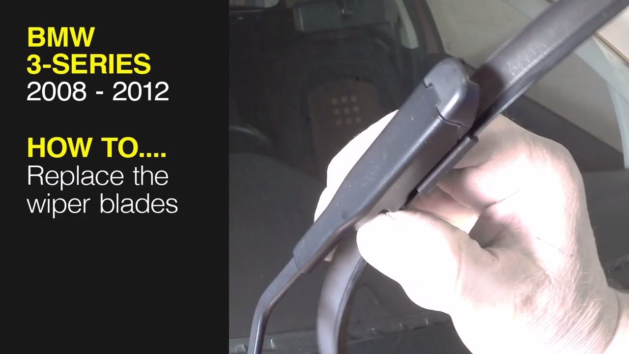 How to Replace the wiper blades on the BMW 3-Series 2008 to 2012 - YouTube