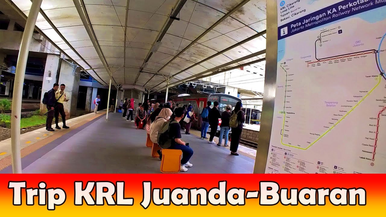 Trip Naik KRL dari Stasiun Juanda ke Buaran Jakarta Timur - YouTube