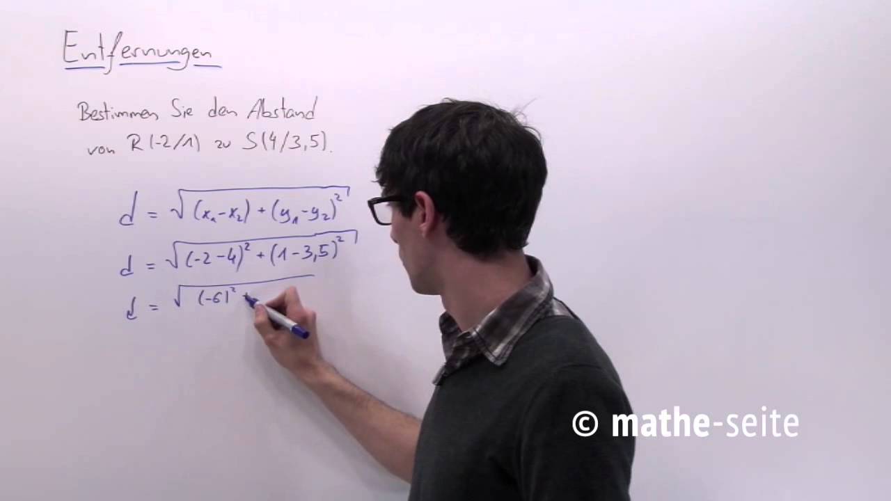 Entfernung berechnen, Beispiel 4 | A.01.04 - YouTube